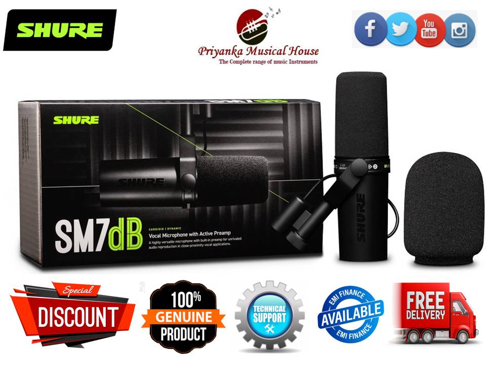 Shure SM7B Dynamic Vocal Microphone | Priyanka Musical